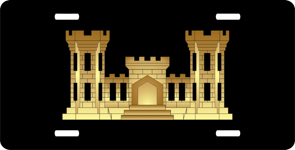 Army Corps of Engineers License Plate