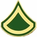 Army E3 / PFC Rank 3/4" Lapel Pin