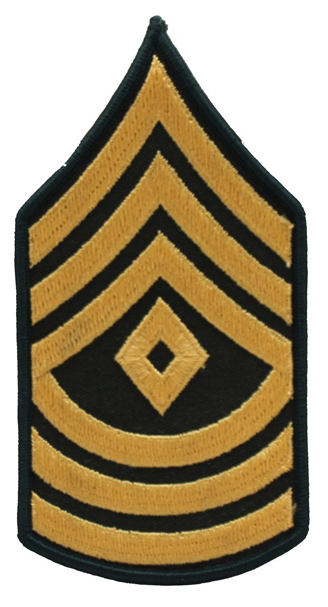 Army First Sergeant Chevron Patch (Pair)
