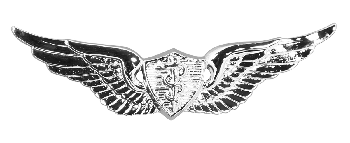 Army Flight Surgeon Badge - Mirrored Finish