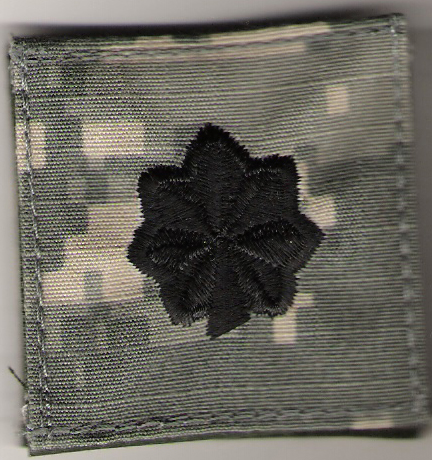 Army Lieutenant Colonel (O-5) 2" x 2" Helmet Cover Patch (Pair)