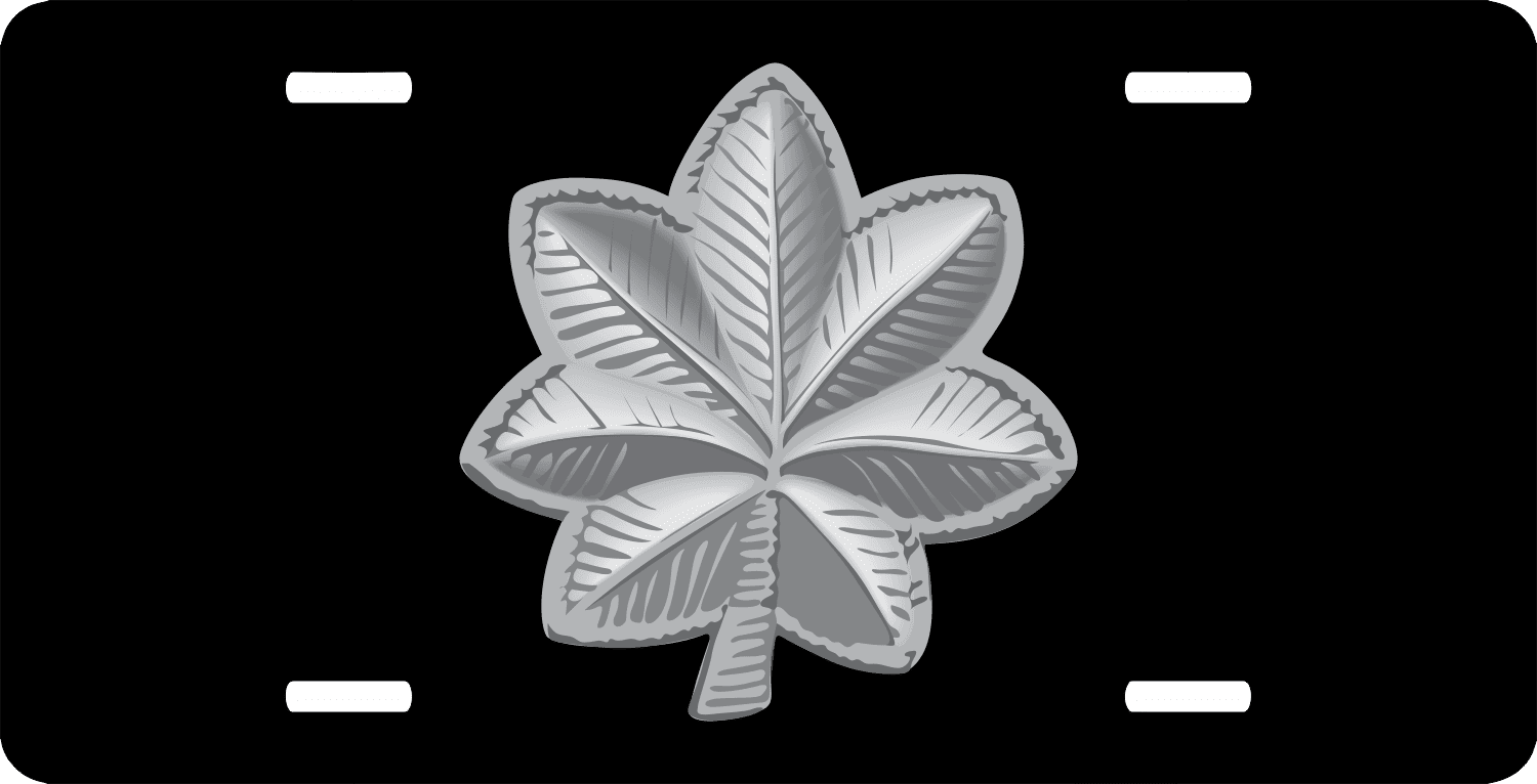 Army Lieutenant Colonel Rank License Plate