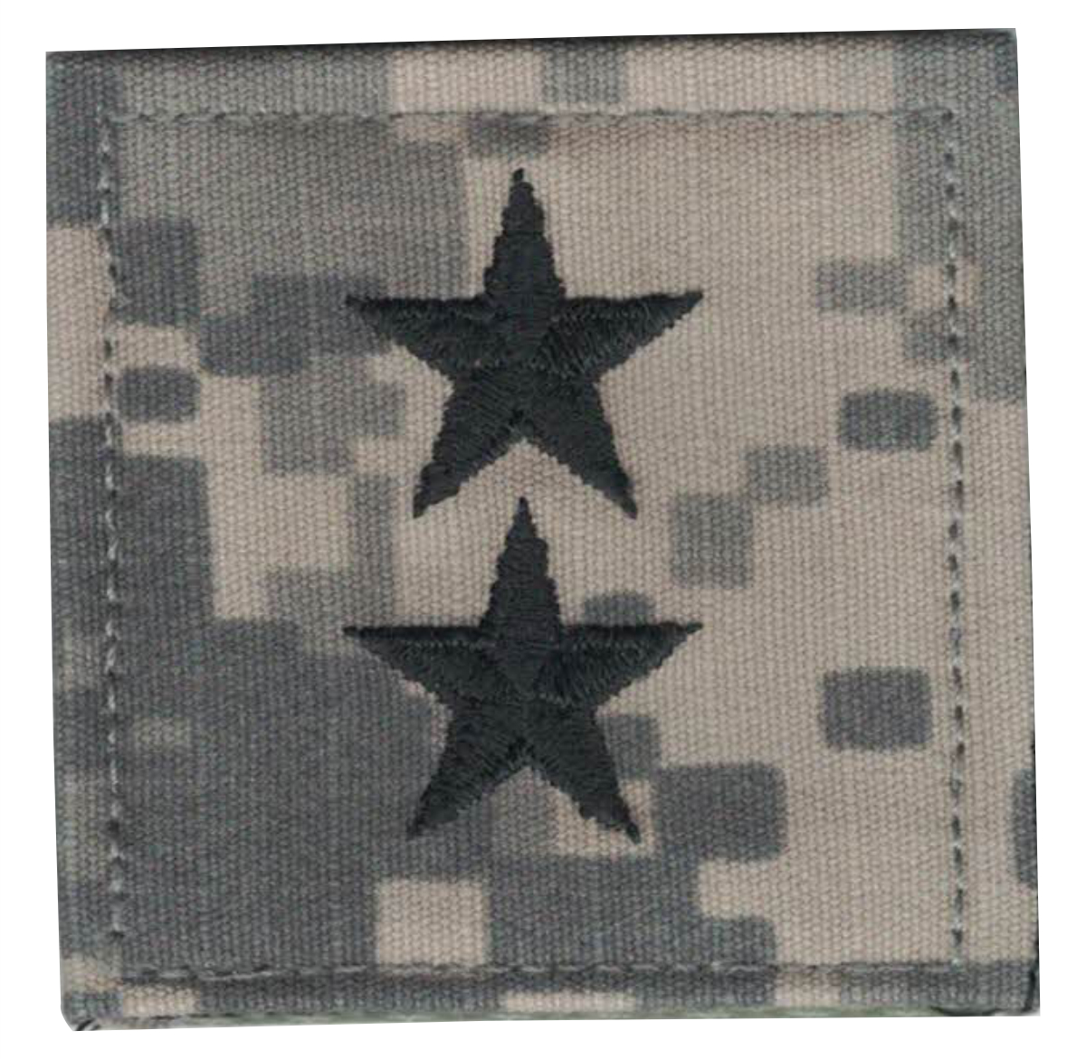 Army Major General (MG) ACU (O-8) Hook Velcro Rank Patch (Pair)