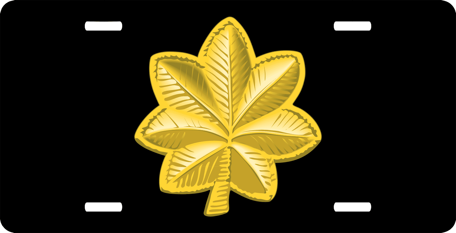 Army Major Rank License Plate