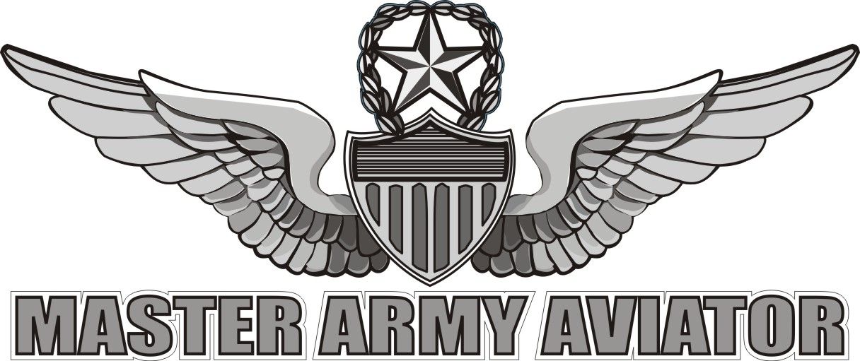 Army Master Aviator Decal Sticker