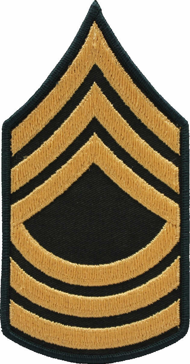 Army Master Sergeant Chevron Patch (Pair)