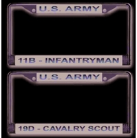 Army License Plate Frames
