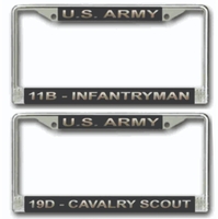 Army License Plate Frames