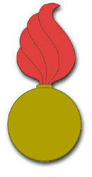 Army Ordnance Corps Color Vinyl Transfer Decal