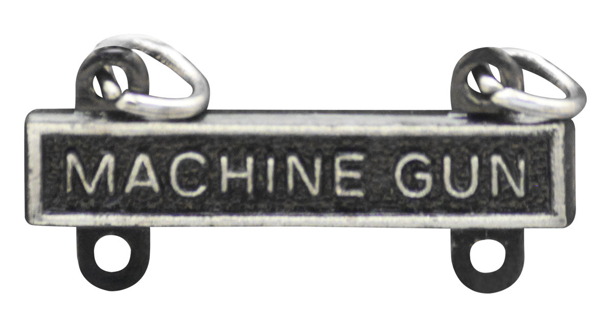 Army Qualification Bar Machine Gun - Oxidized Finish