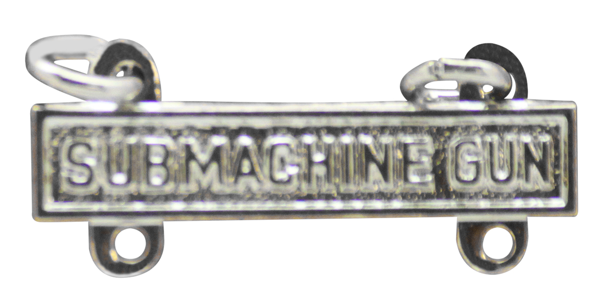 Army Qualification Bar Submachine Gun - Mirrored Finish