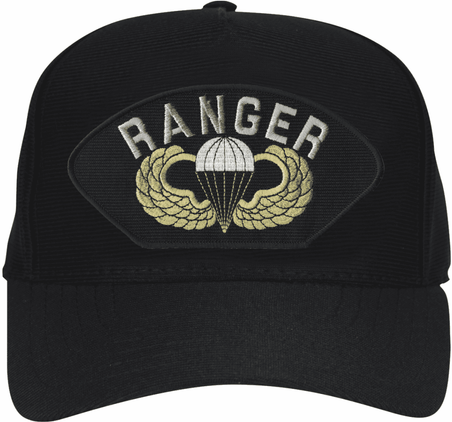 Army Ranger with Parachute Wings Ball Cap