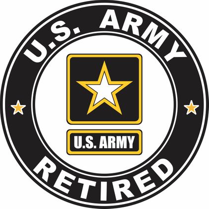 Army Retired Vinyl Decal