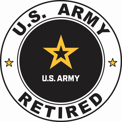 Army Retired Vinyl Decal