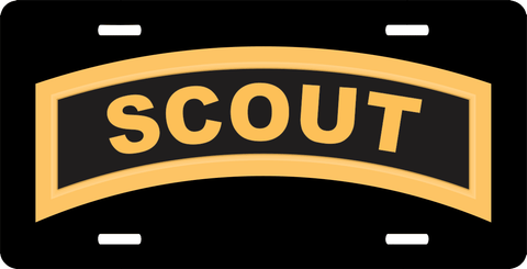 Army Scout Tab License Plate