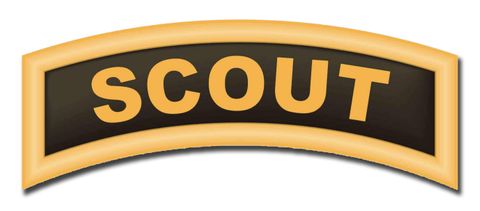 Army Scout Tab Sticker Decal