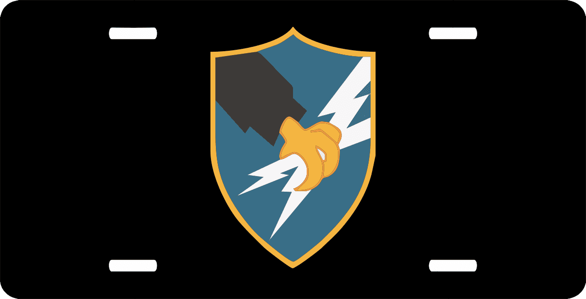 Army Security Agency License Plate