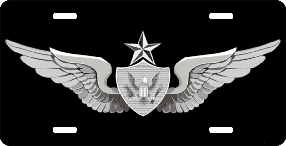 Army Senior Air Crew Wings License Plate