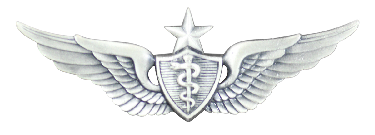 Army Senior Flight Surgeon Badge - Oxidized Finish