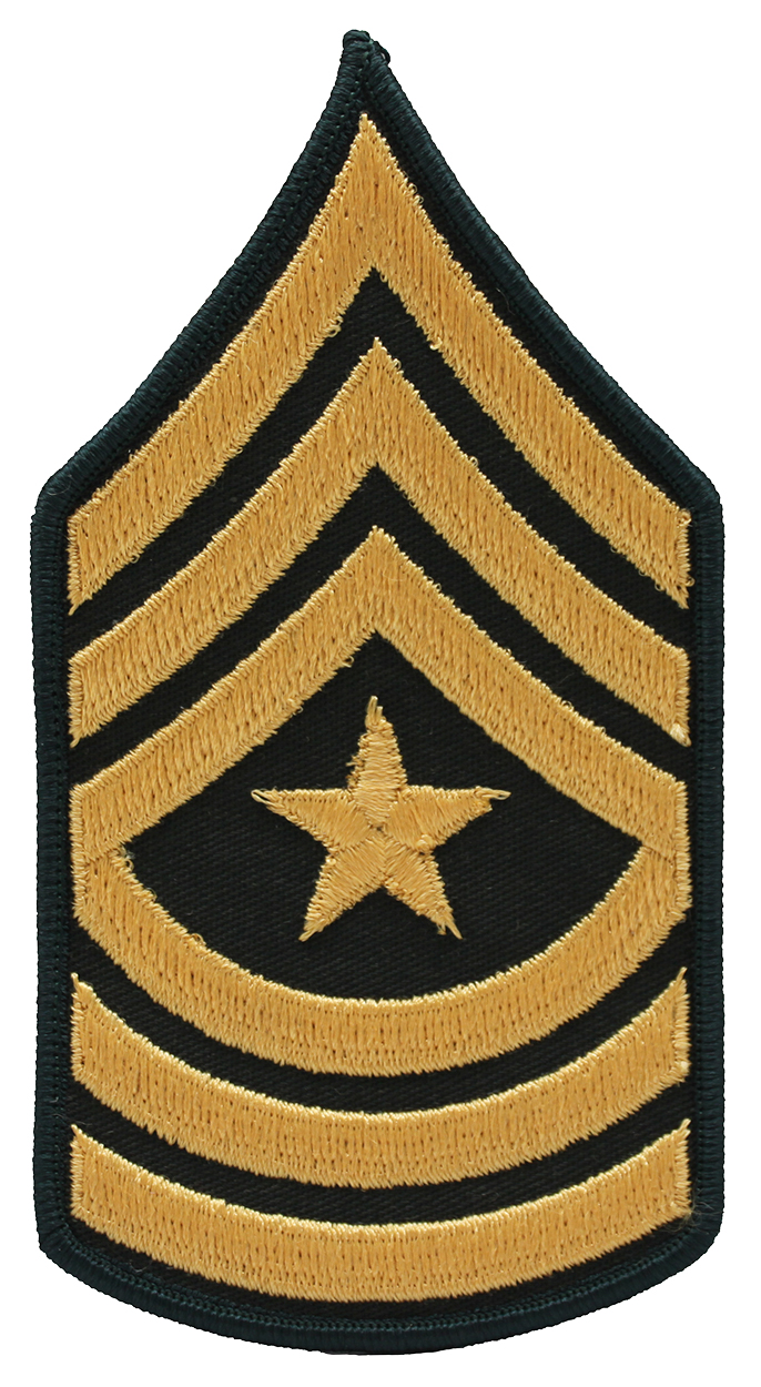 Army Sergeant Major Chevron Patch (Pair)
