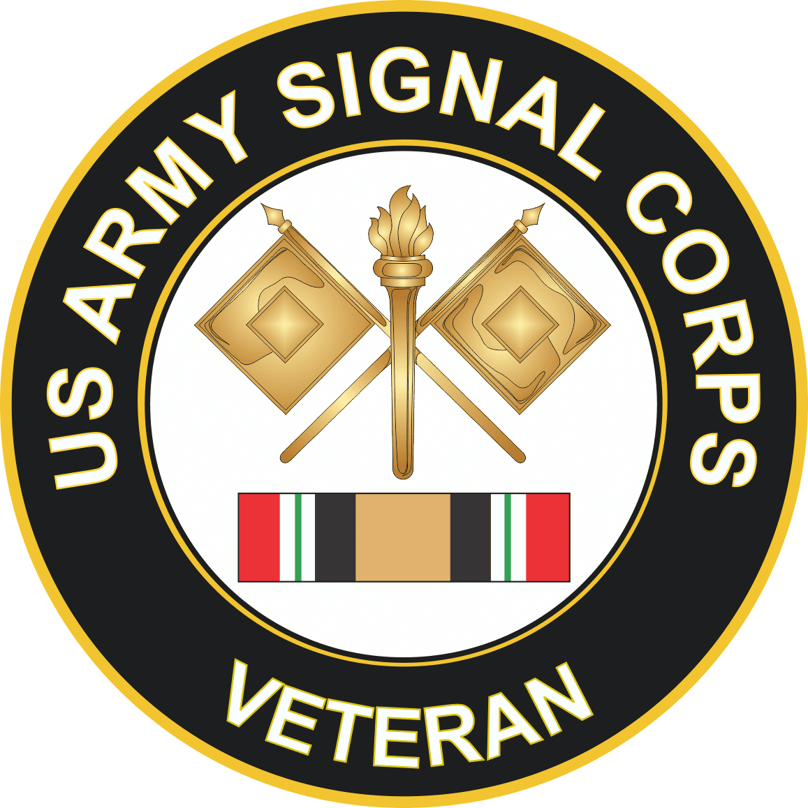 Army Signal Corps Iraq Veteran Decal