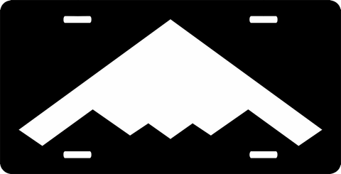 B2 Spirit Stealth Bomber Top View License Plate