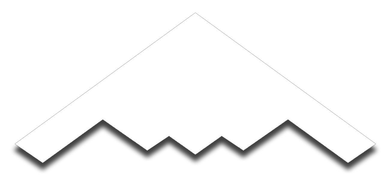 B2 Spirit Stealth Bomber Top View Sticker Decal