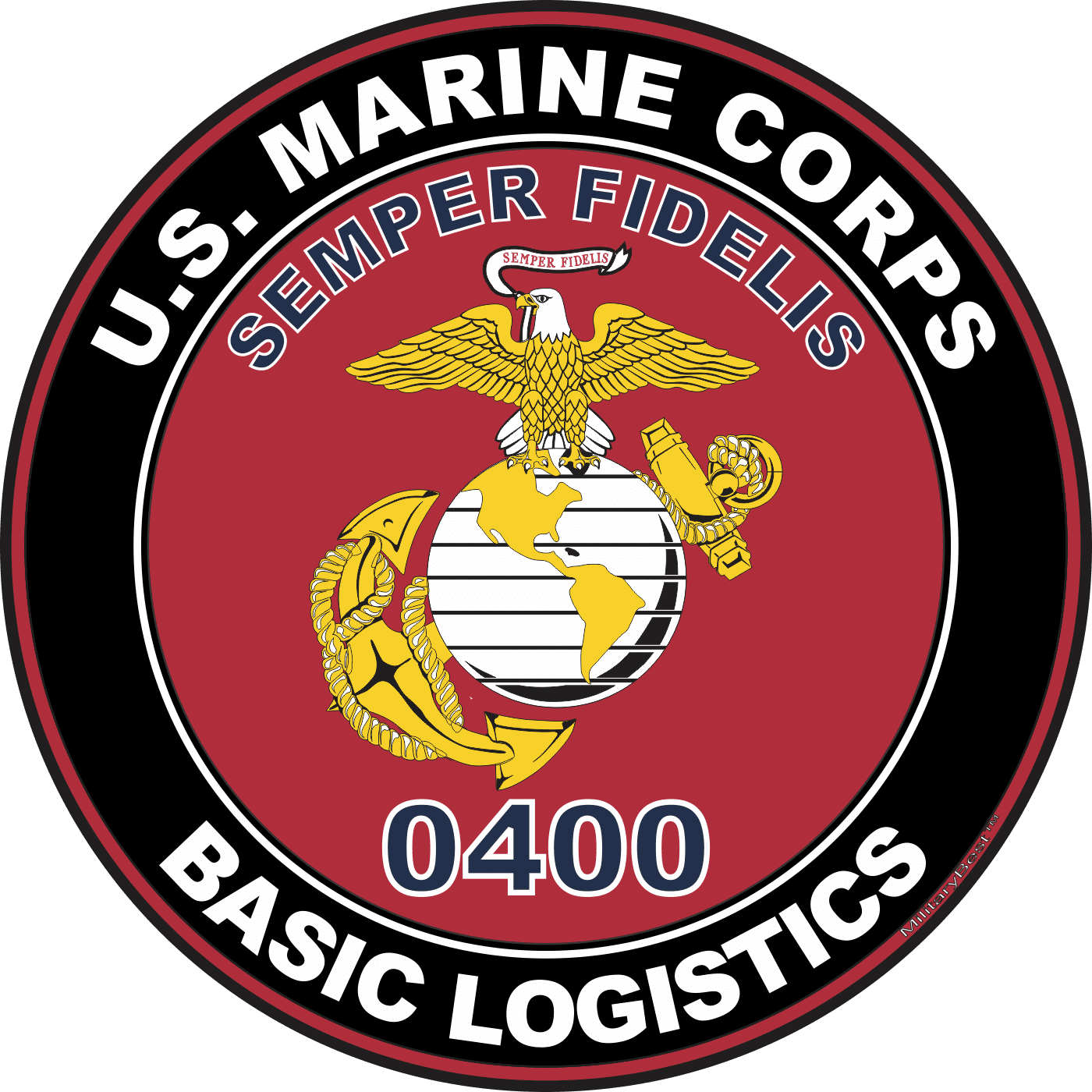 U.S.M.C. MOS 0400 Basic Logistics Decal