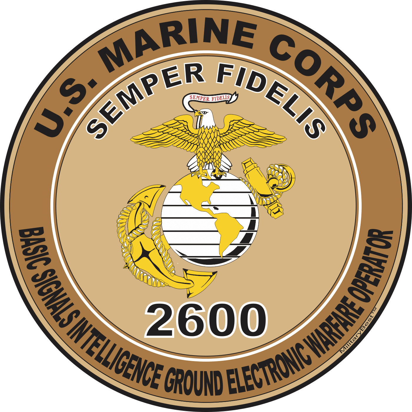 U.S.M.C. MOS 2600 Basic Signals Intelligence Ground Electronic Warfare ...