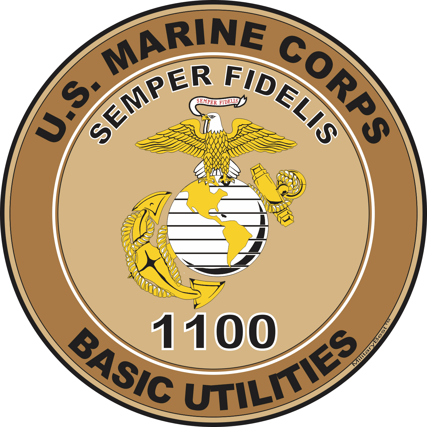 U.S.M.C. MOS 1100 Basic Utilities Decal