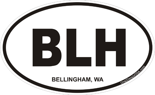 Bellingham Washington Oval Decal