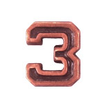 Bronze Numeral (3) Attachment