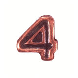 Bronze Numeral (4) Attachment
