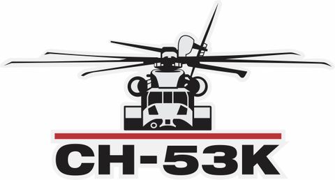 CH-53K King Stallion Bumper Sticker Decal