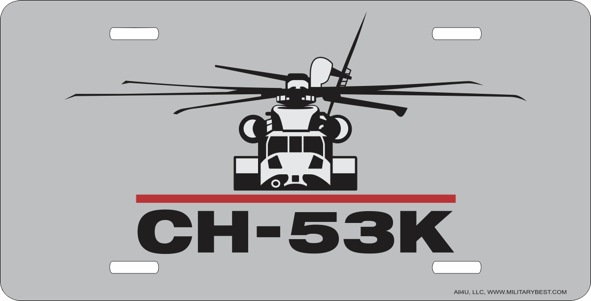 CH-53K King Stallion License Plate
