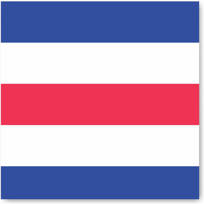 Charlie Signal Flag Sticker Decal