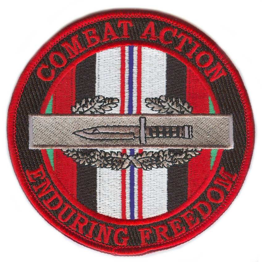 Combat Action Badge OEF Patch