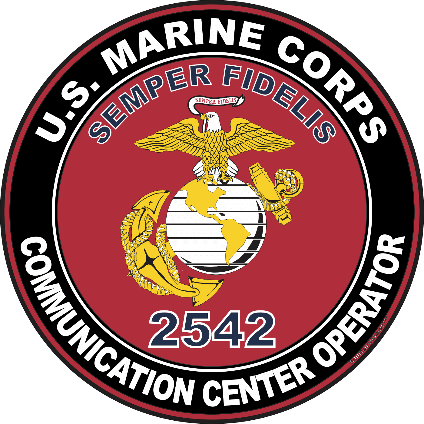 U.S.M.C. MOS 2542 Communication Center Operator Decal