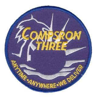 COMPSRON THREE 3.5" MILITARY PATCH