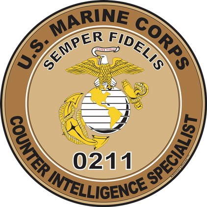 U.S.M.C. MOS 0211 Counter Intelligence Specialist Decal