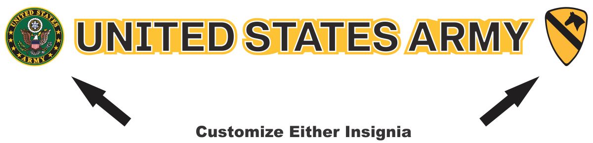 Custom Army Window Strip Decals Stickers