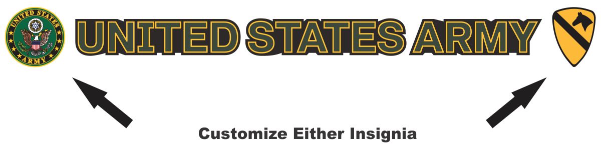 Custom Army Window Strip Decals Stickers