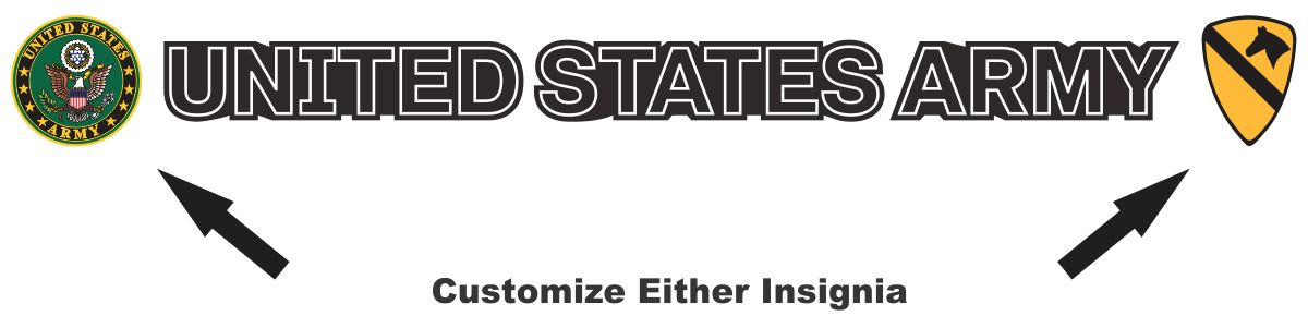 Custom Army Window Strip Decals Stickers