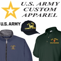 Custom Embroidered Military Apparel and Caps