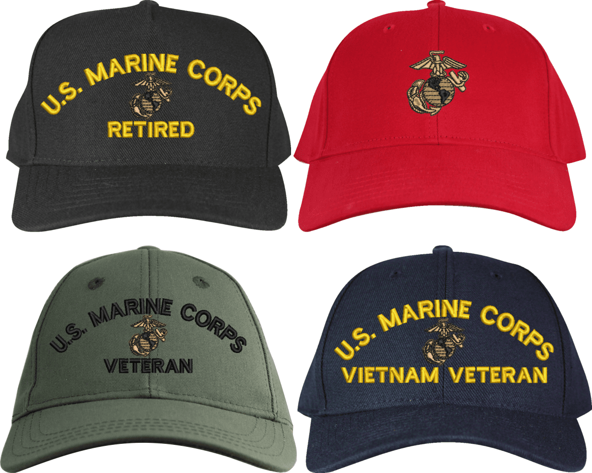 Custom Embroidered U.S. Marine Corps Ball Caps