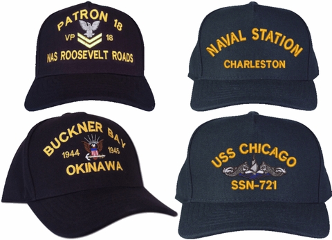 Custom Navy Insignia Ball Cap