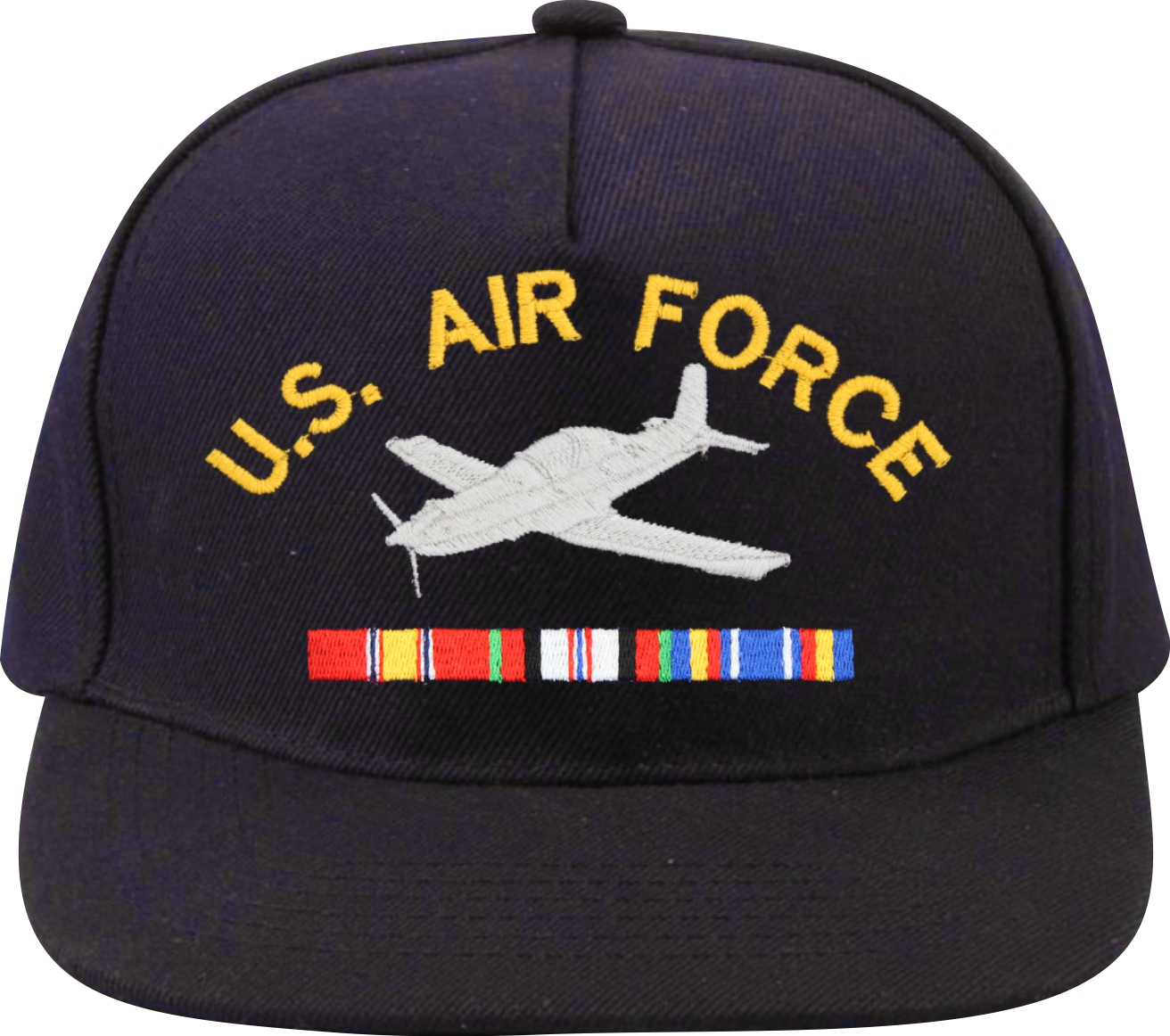 Custom Military Aircraft Ball Cap with Ribbons