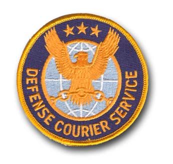 DEFENSE COURIER SERVICE 3-1/2" MILITARY HOOK & LOOP PATCH