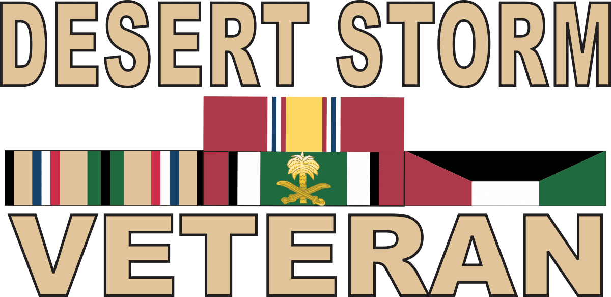 Desert Storm Veteran Decal