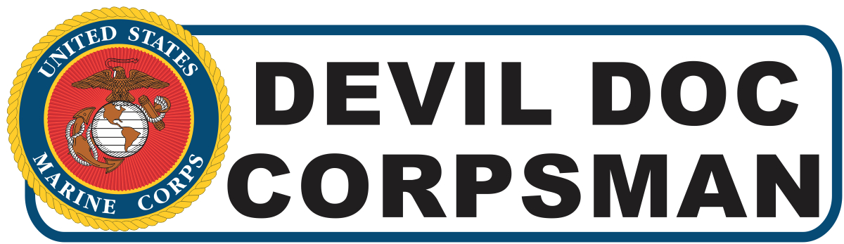 DEVIL DOC CORPSMAN VINYL TRANSFER BUMPER STICKER